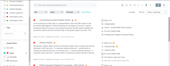 Warnings and errors – Angles SAP