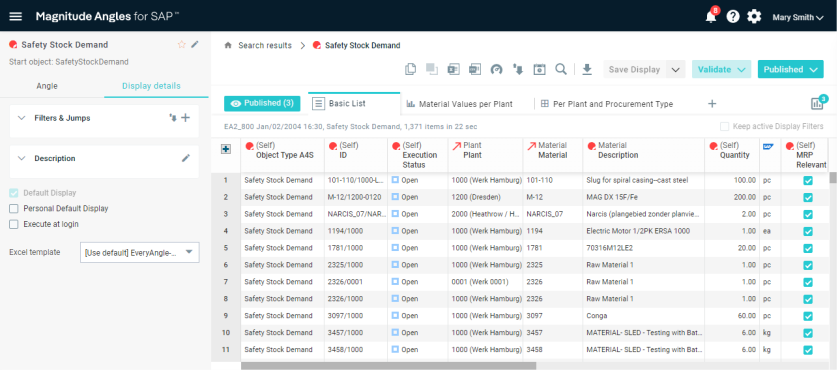 Fields – Angles SAP