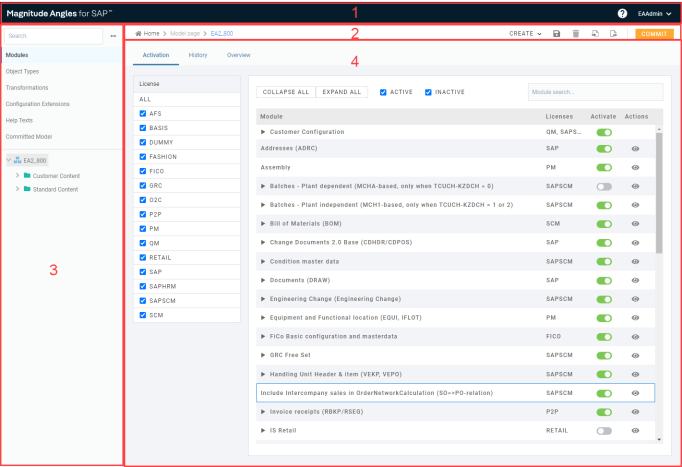 The Modeling Workbench homepage – Angles SAP